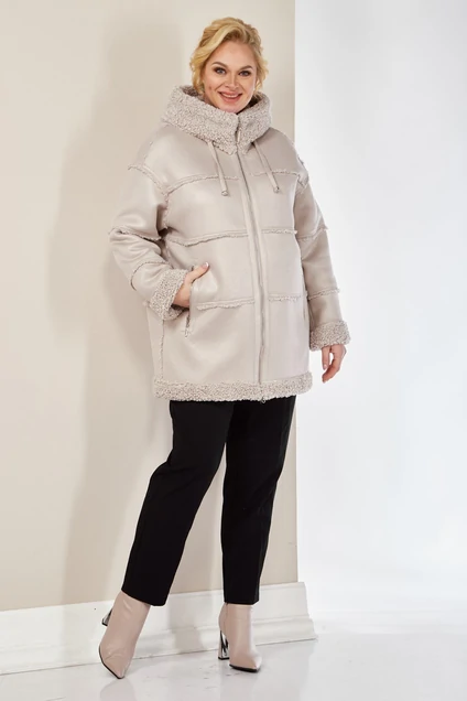 Куртка 2137 бежевый Shetti купить в интернет магазине Велесмода